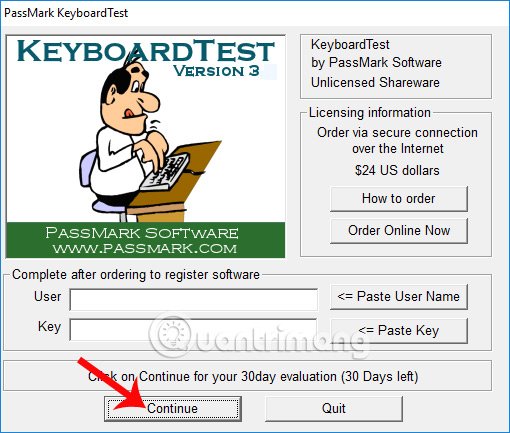 Cách dùng KeyboardTest kiểm tra bàn phím máy tính - CUONG COMPUTER