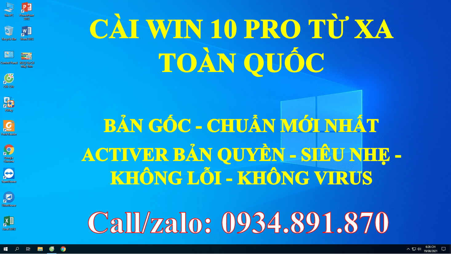 Hướng dẫn cài win 10 mới nhất - từ xa - CUONG COMPUTER
